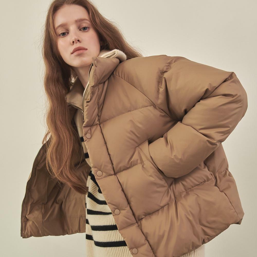 RR DUCK DOWN SHORT PADDING BEIGE - HAGO(하고)