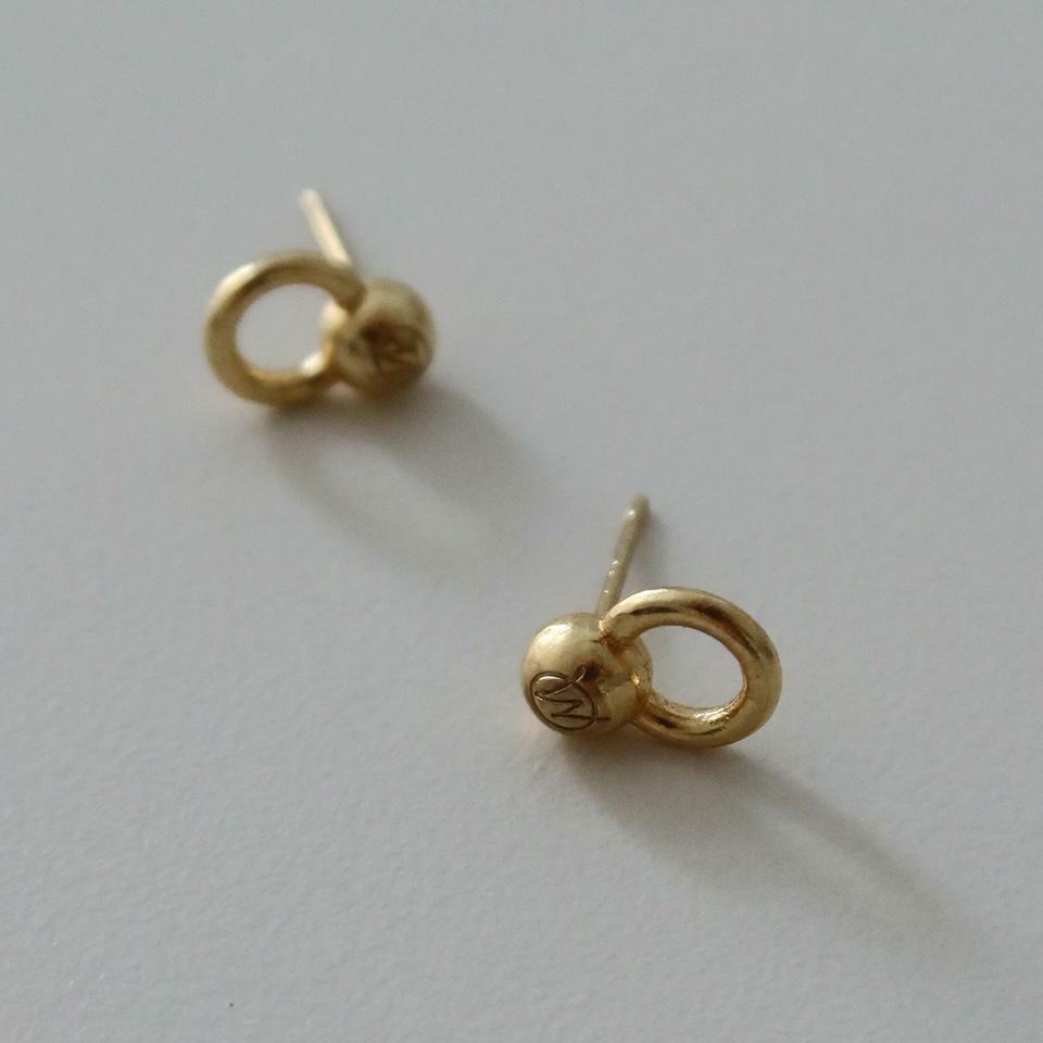 Revert mini earring - gold - HAGO(하고)