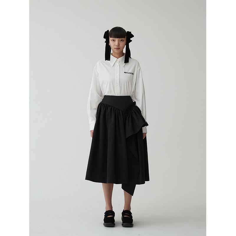 BASIC OVERSIZE SHIRT - WHITE - HAGO(하고)