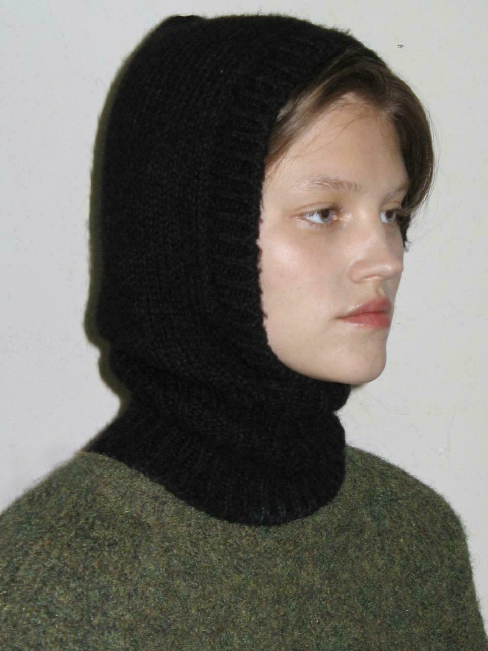 KNIT BALACLAVA (BLACK) - 하고(HAGO)