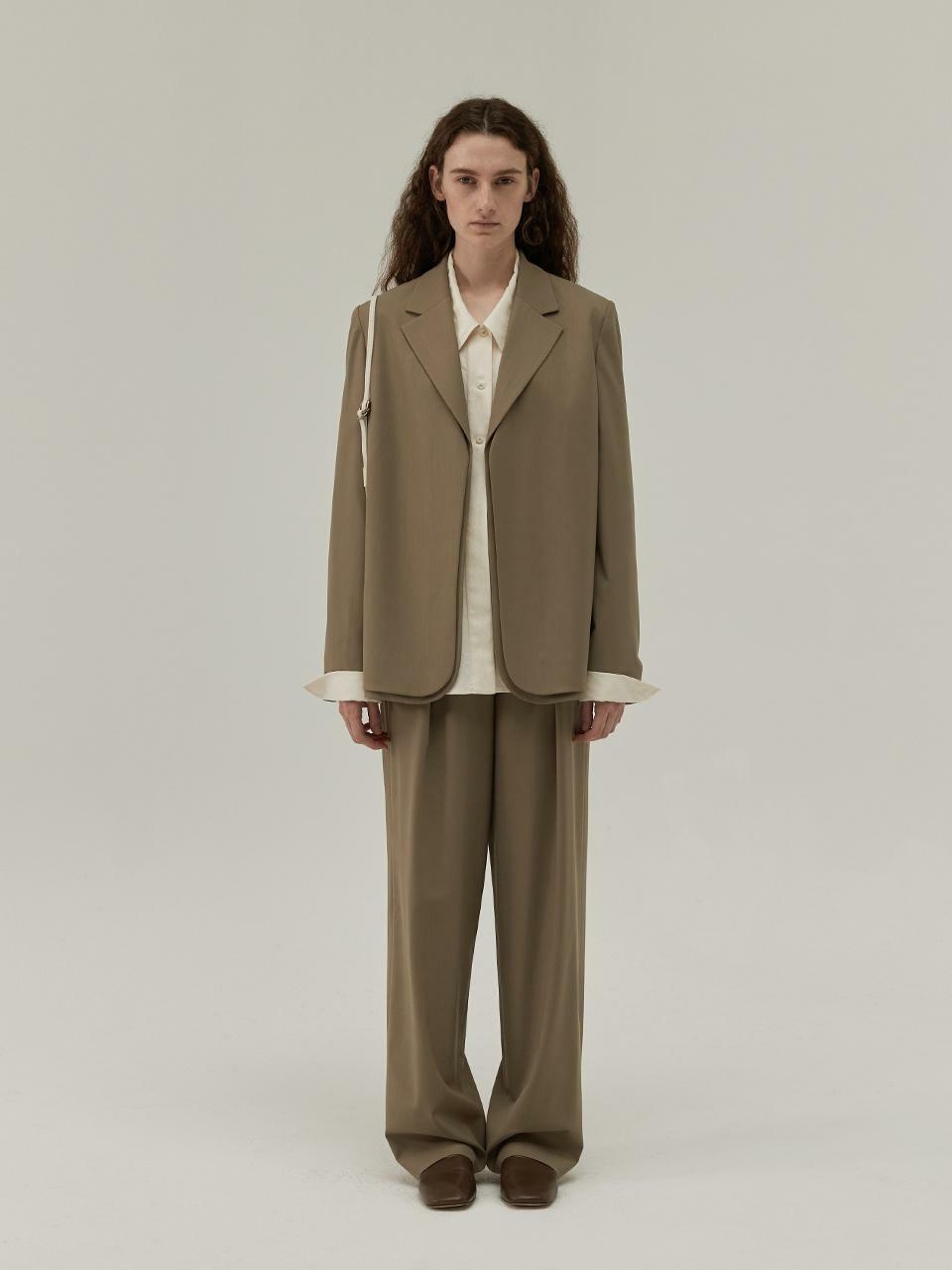 double jacket (tan beige) - HAGO(하고)