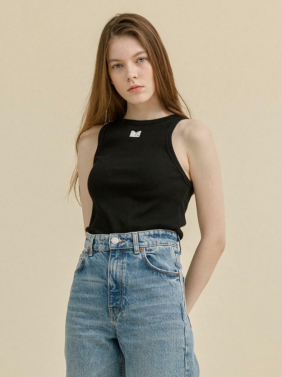 (WOMEN) Camille Sleeveless_Black - HAGO(하고)