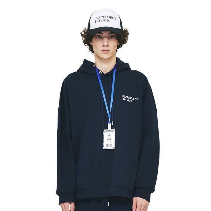 PLZPROJECT SERVICE.HOODY, NAVY - HAGO(하고)