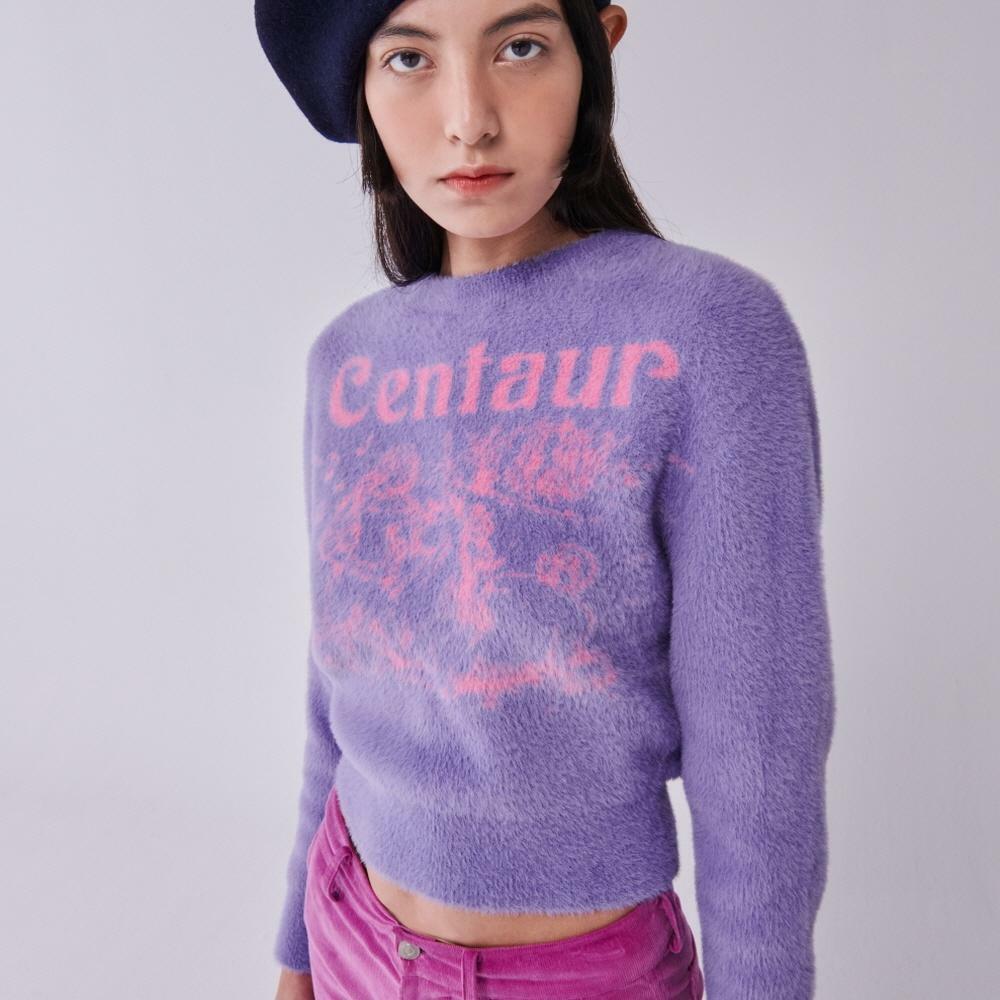 CENTAUR FLUFFY STORY PULLOVER_PURPLE&PINK - HAGO(하고)