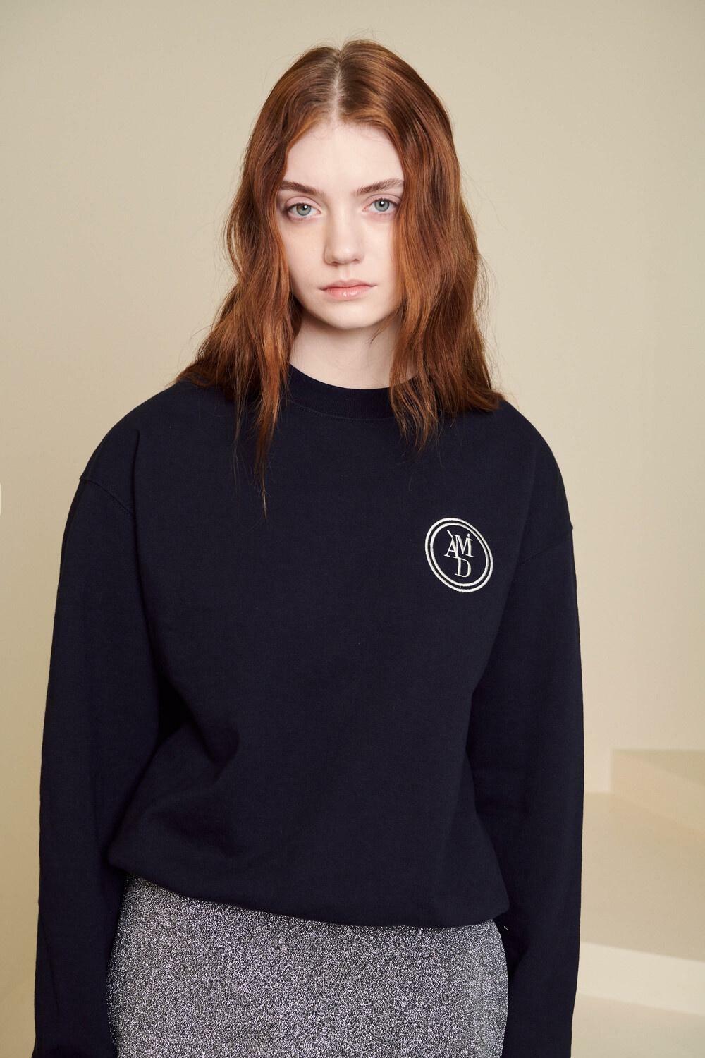 LOGO SWEATSHIRT (NAVY) - HAGO(하고)