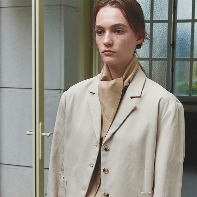 Cotton Jacket - Beige - 하고(HAGO)