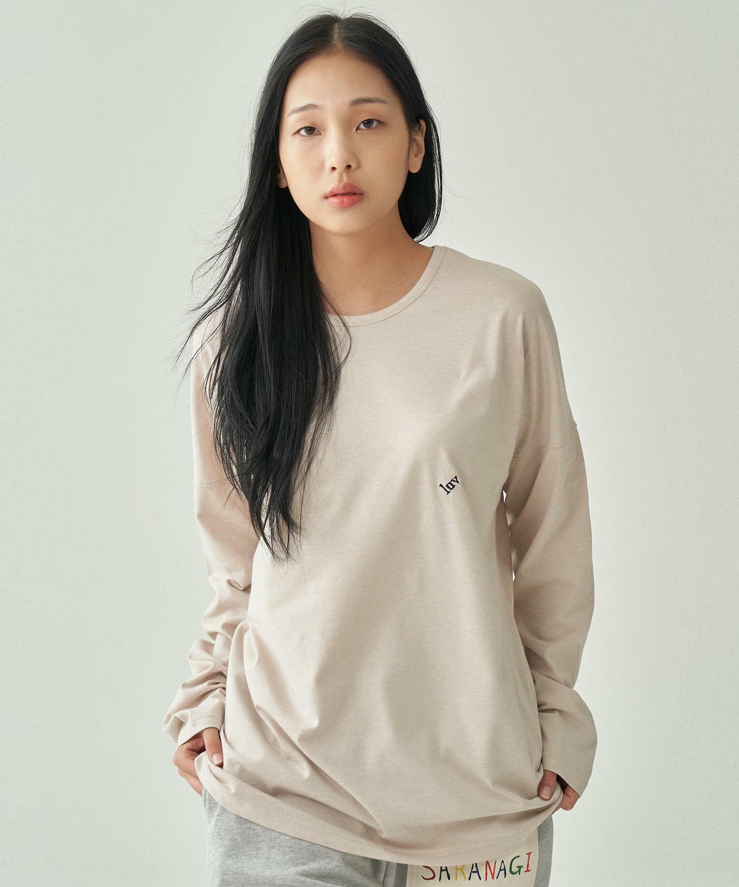 LUV TSHITS_BEIGE - HAGO(하고)