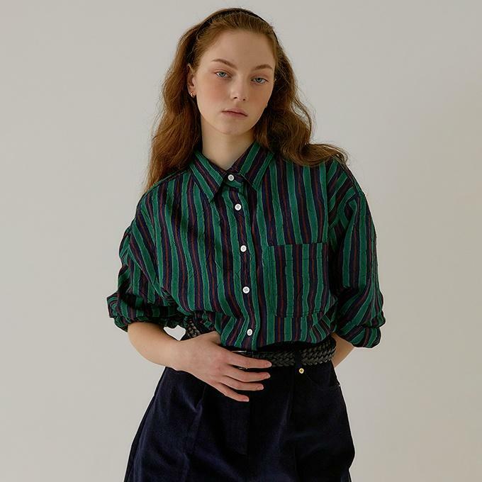 Anne cotton shirt (Stripe) - HAGO(하고)
