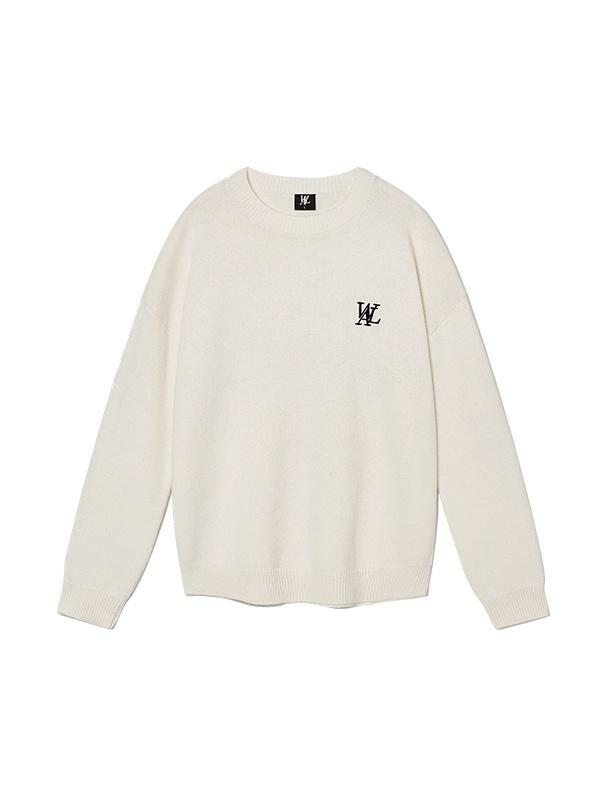 Signature loose fit basic knit - IVORY - 하고(HAGO)