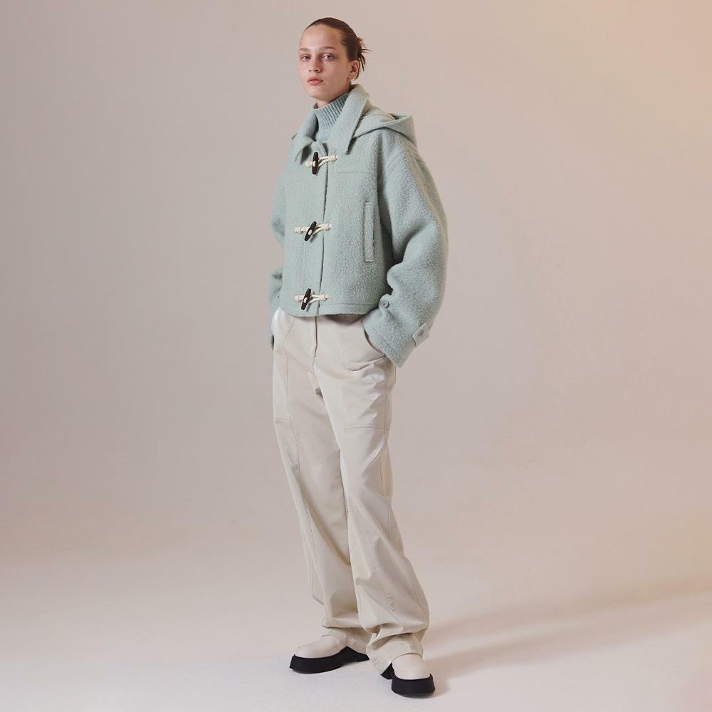 수리 알파카 크롭 더플 코트 MINT - HAGO(하고)