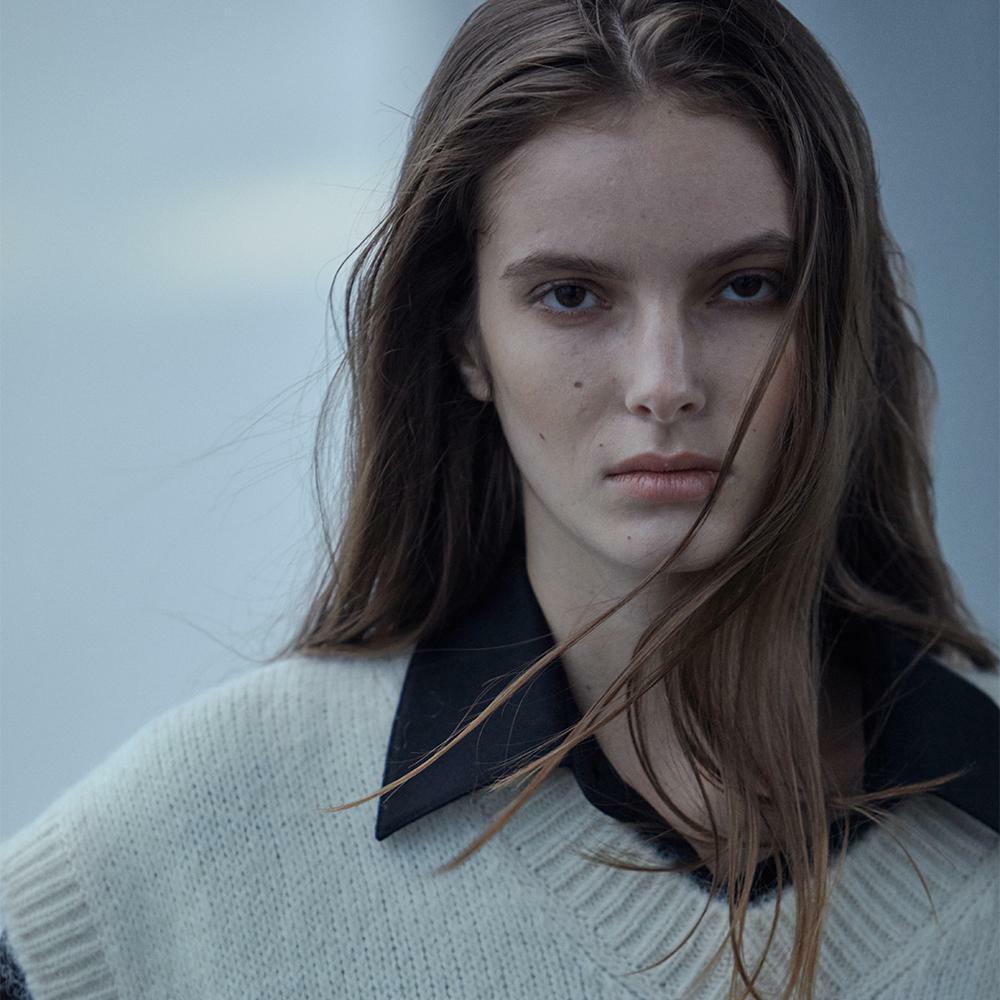 V neck Alphaca Vest_IVORY - HAGO(하고)