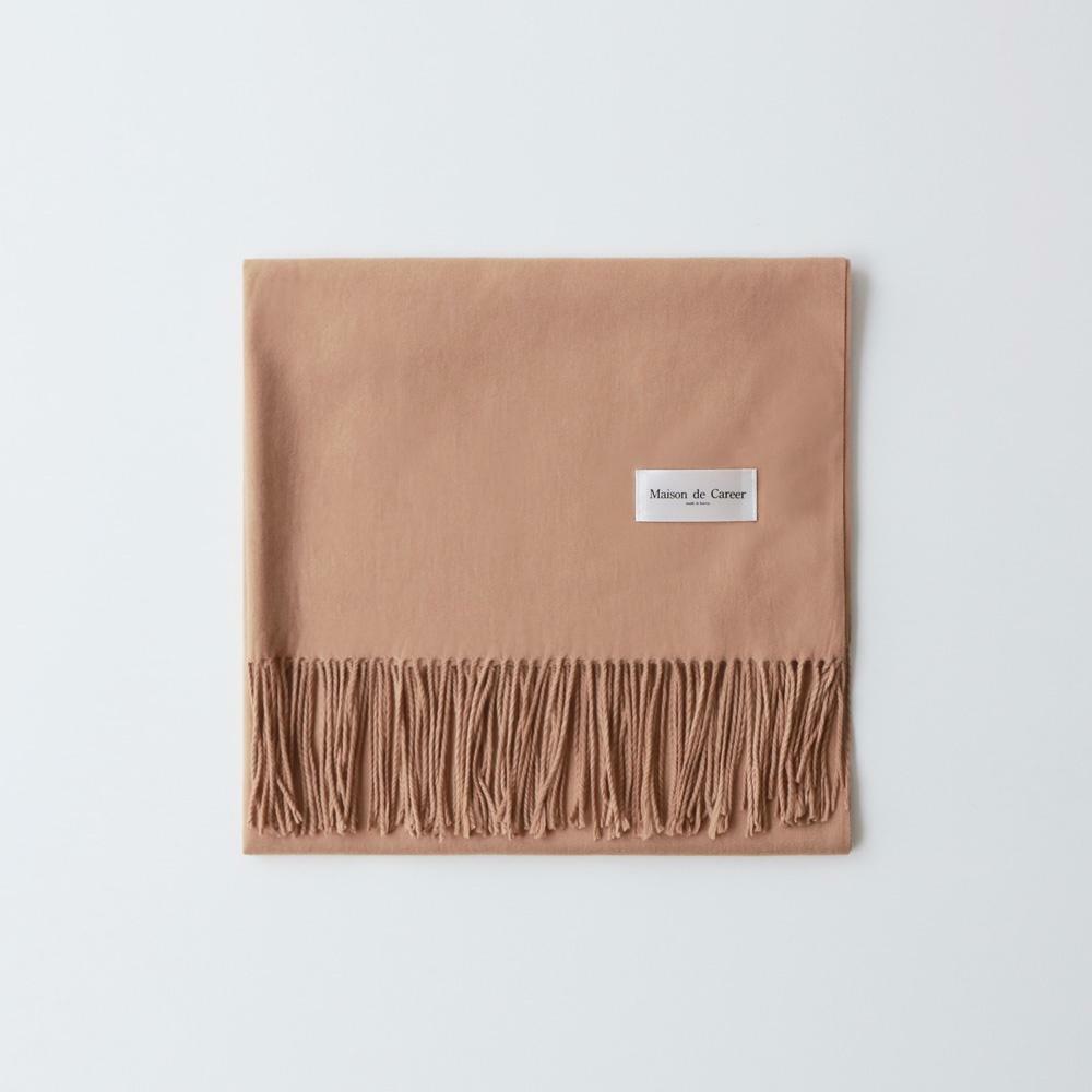[당일출고] Cashmere Basic Long Muffler_CAMEL - HAGO(하고)