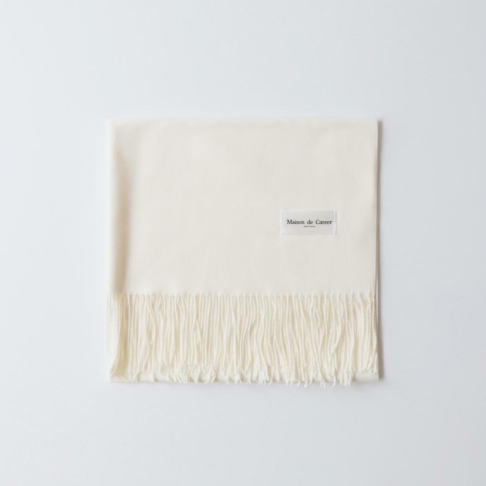 [당일출고] Cashmere Basic Long Muffler_IVORY - HAGO(하고)