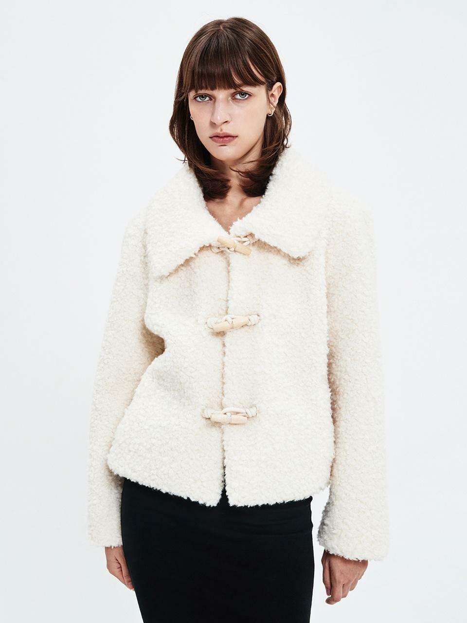 LOLA FUR JACKET IVORY - HAGO(하고)