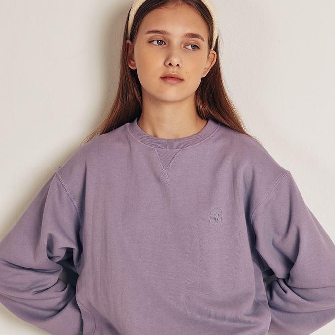 [김소은 착용] BASIC LOGO SWEATSHIRTS (LAVENDER) - 하고(HAGO)