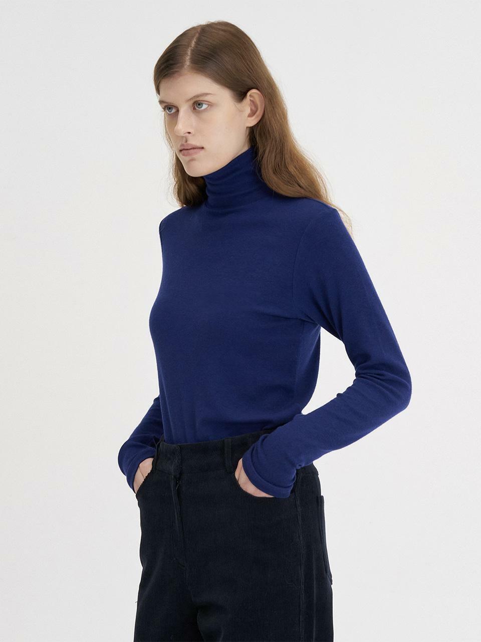 CO BASIC WOOL POLA T_ROYAL_BLUE - HAGO(하고)