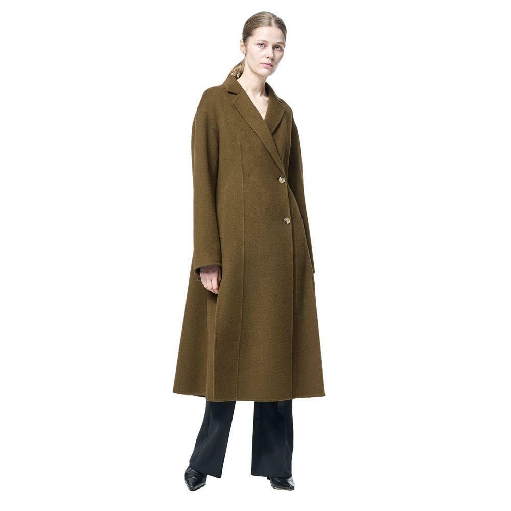 GRETA LONG COAT, BROWN - 하고(HAGO)