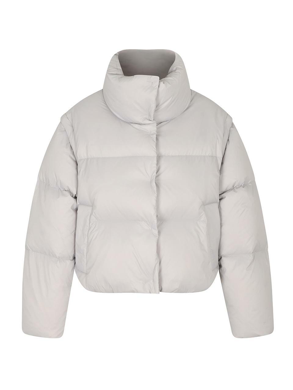 CO DETACHABLE SHORT GOOSE DOWN PADDING_LIGHT BLUE - HAGO(하고)