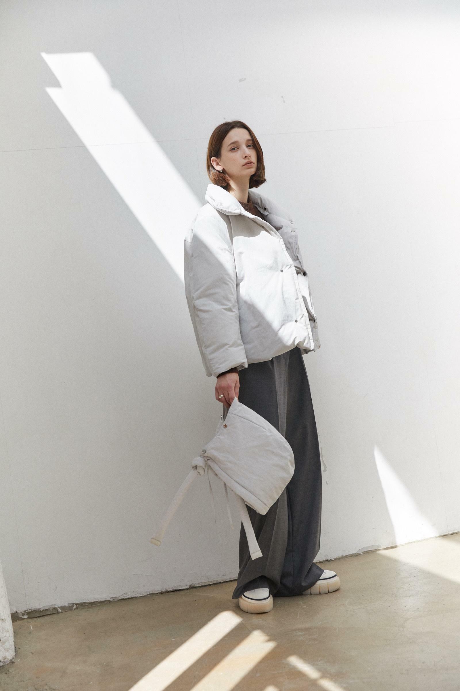 ZEUS_GOOSE DOWN REVERSIBLE COAT_LIGHT GREY - HAGO(하고)