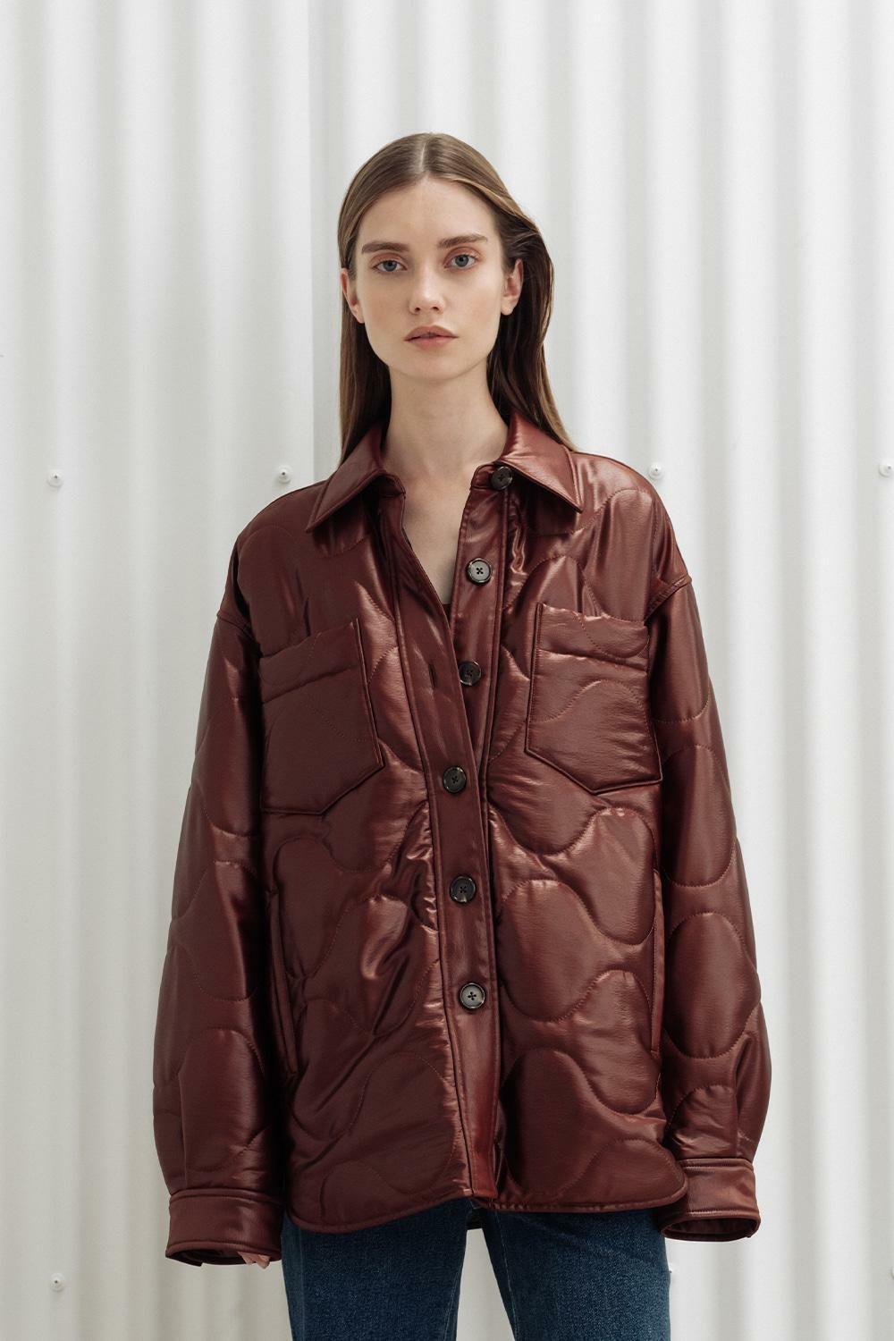 Basic padding jumper_brown - 하고