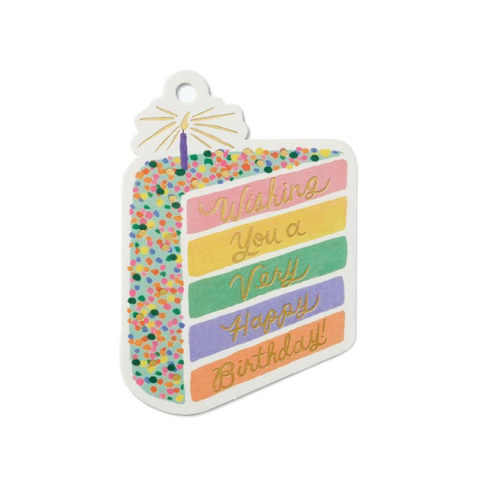 라이플페이퍼 Cake Slice Die-Cut 기프트 택 - 하고