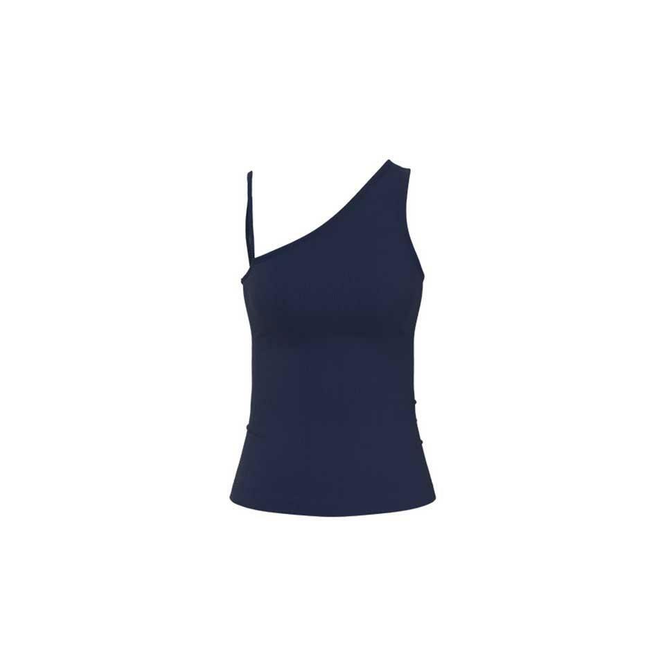 MEA Rib Strap asymmetric tank [Navy] - 하고(HAGO)