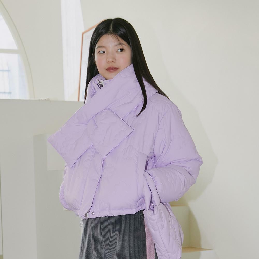 FLOWER QUILTED PADDING (LIGHT VIOLET) - HAGO(하고)