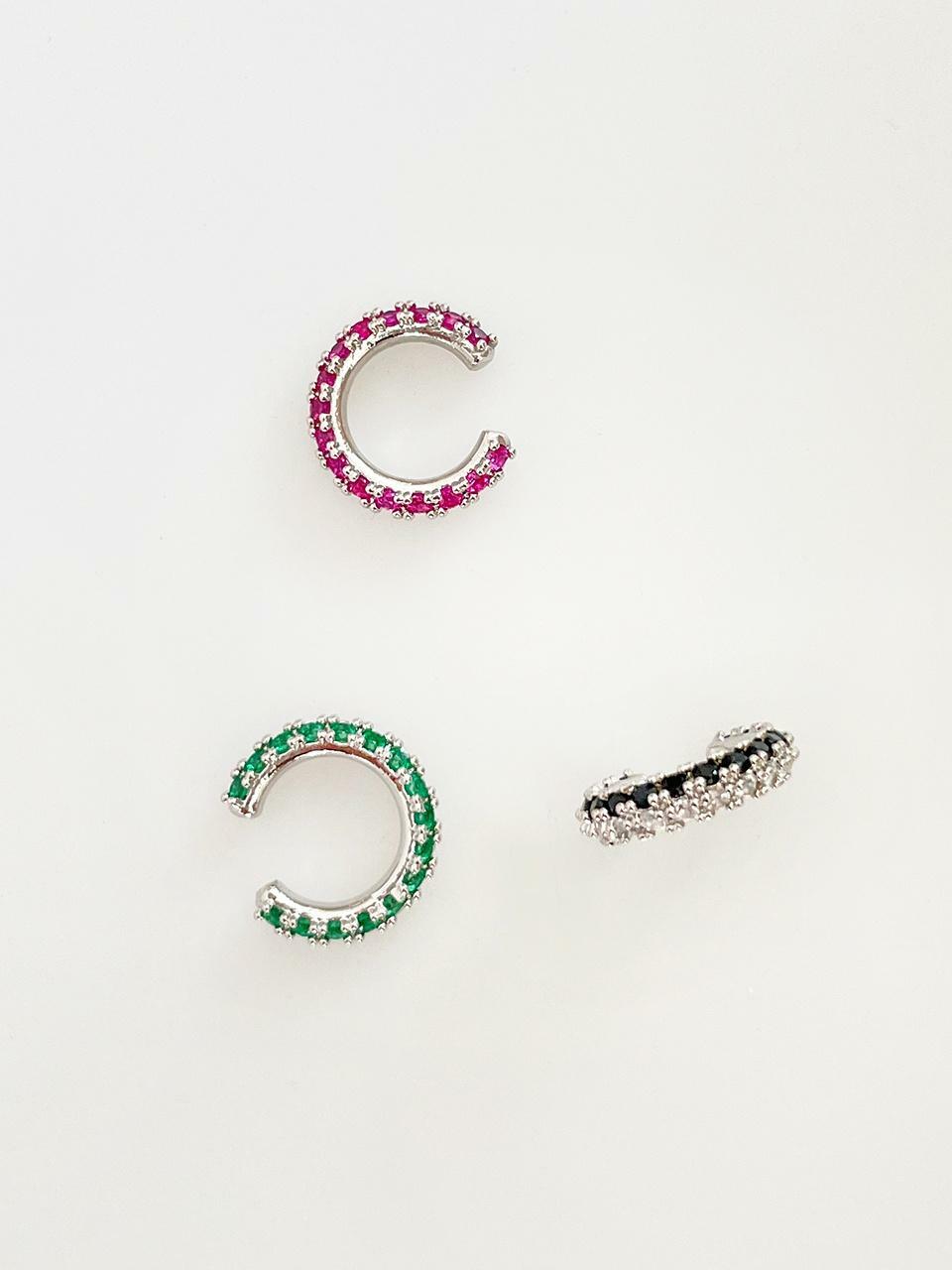 Combi Crystal Earcuff 3color - HAGO(하고)