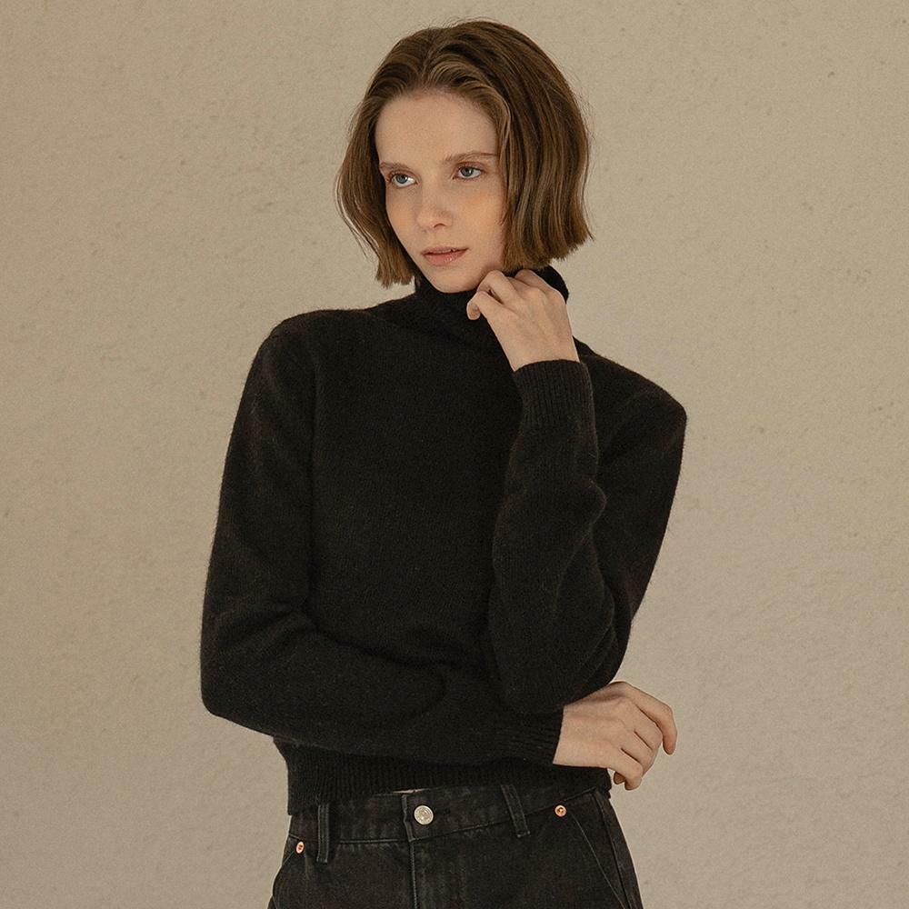 KN4215 Ranma turtleneck knit_Black - 하고(HAGO)