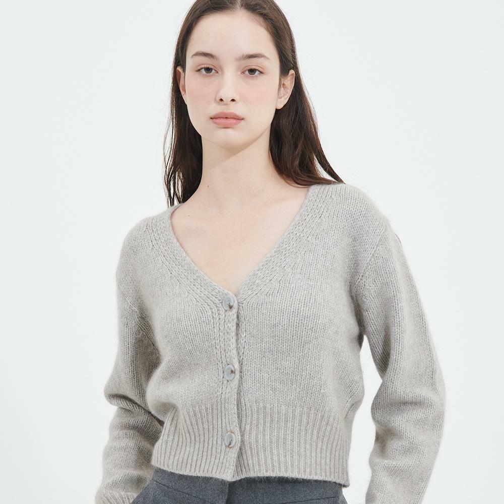 Racoon Sweater Cardigan Grey - HAGO(하고)