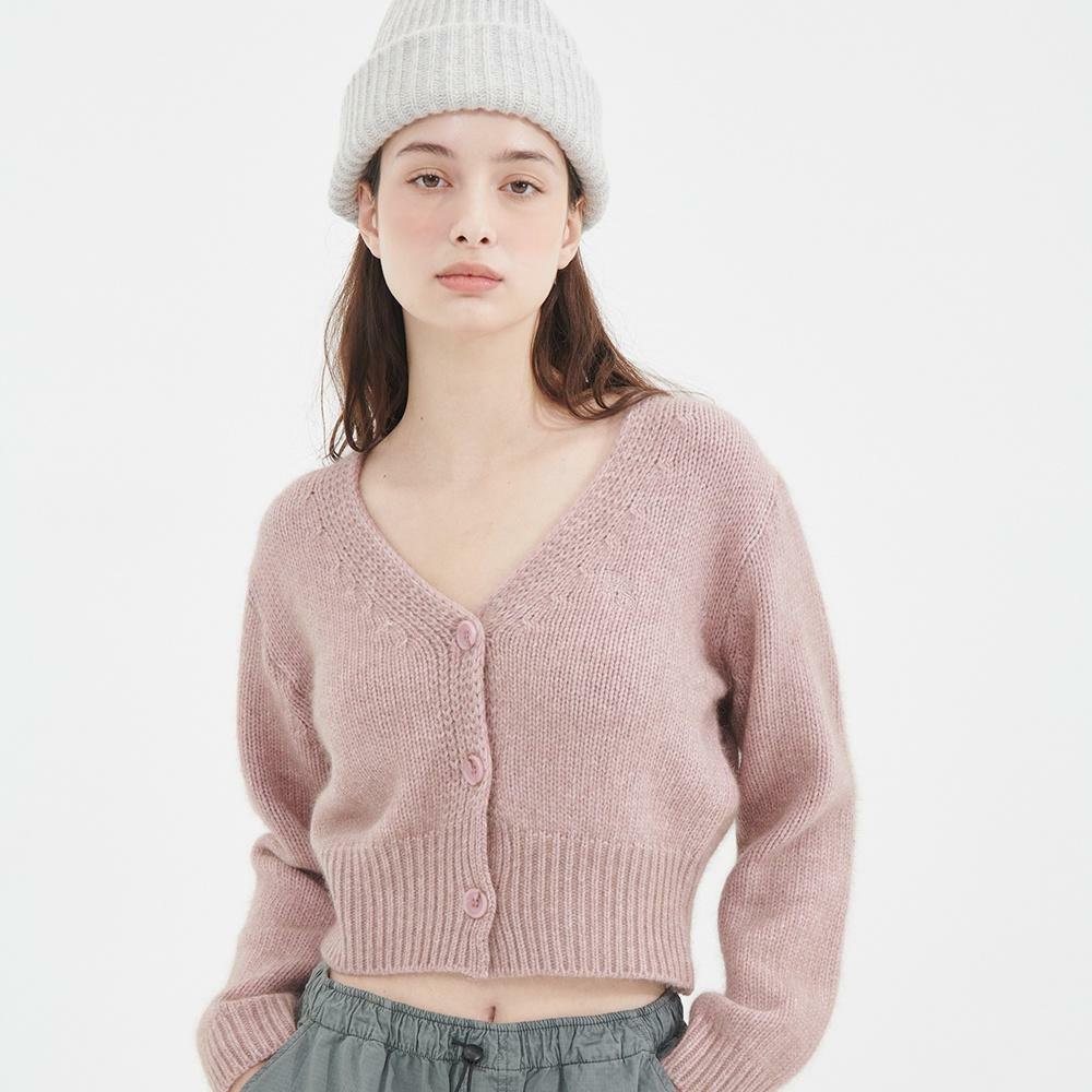 Racoon Sweater Cardigan Pink - HAGO(하고)