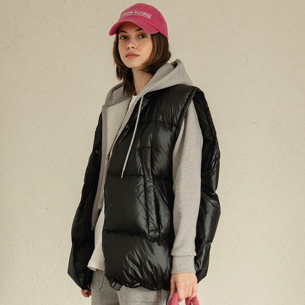 PD4101 Duckdown padding vest_Black - HAGO(하고)