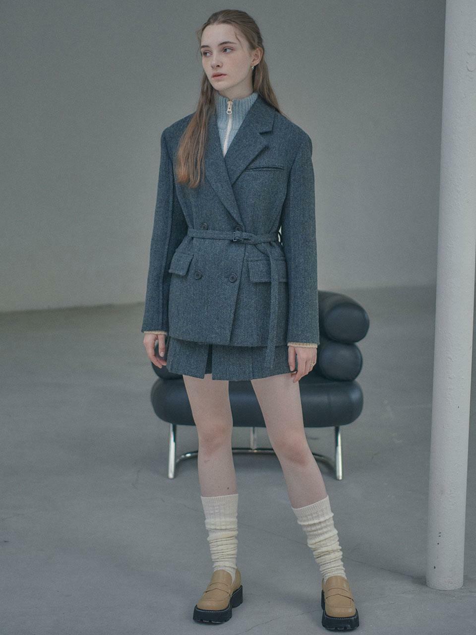 Herringbone Double Blazer SW2WJ803-7C - HAGO(하고)