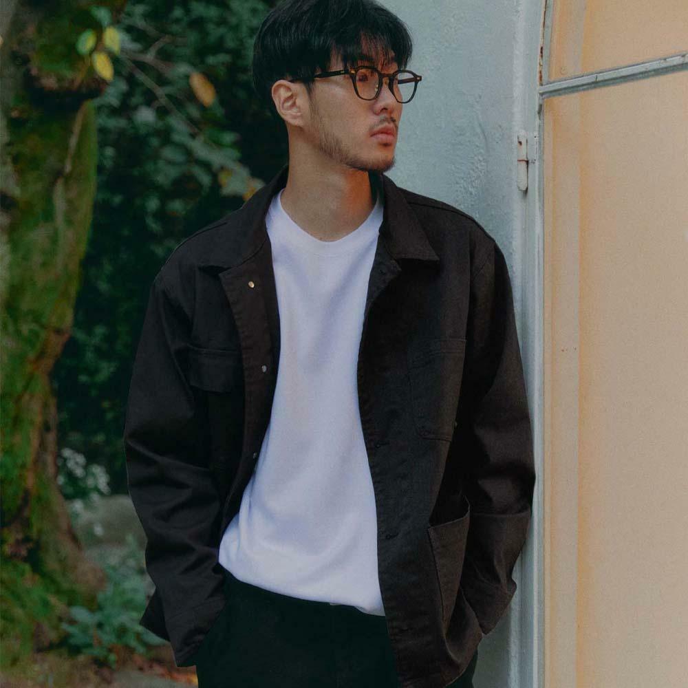Basic Pocket Oversized Jacket_BK - 하고(HAGO)