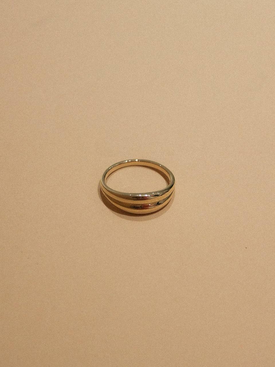 [각인무료서비스] 14K Timeless Double Ring - HAGO(하고)