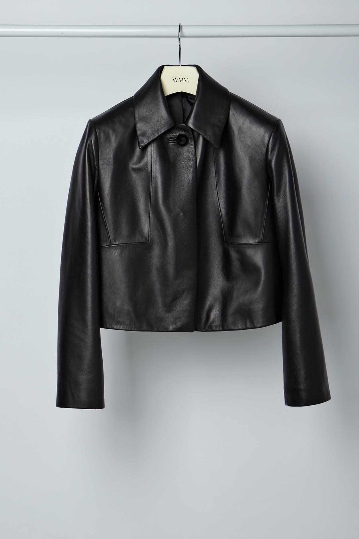 Devon Crop Leather Jacket - HAGO(하고)