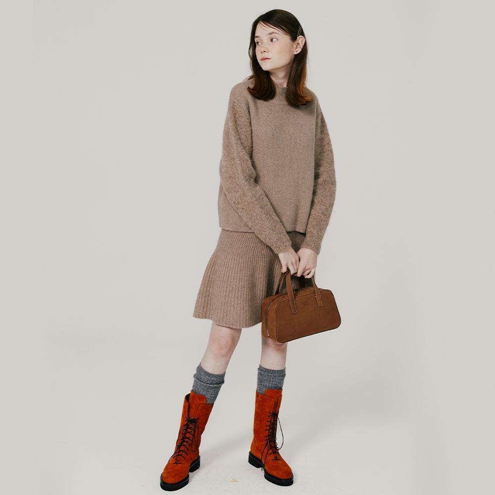 Fox Flare Knit Skirt VC229OKS017M - HAGO(하고)