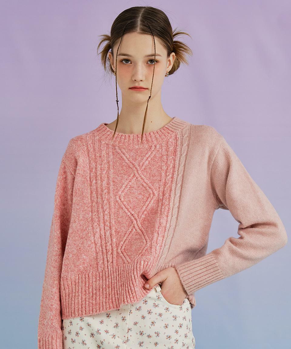 Clementine Wool Sweater ( Pink ) - HAGO(하고)