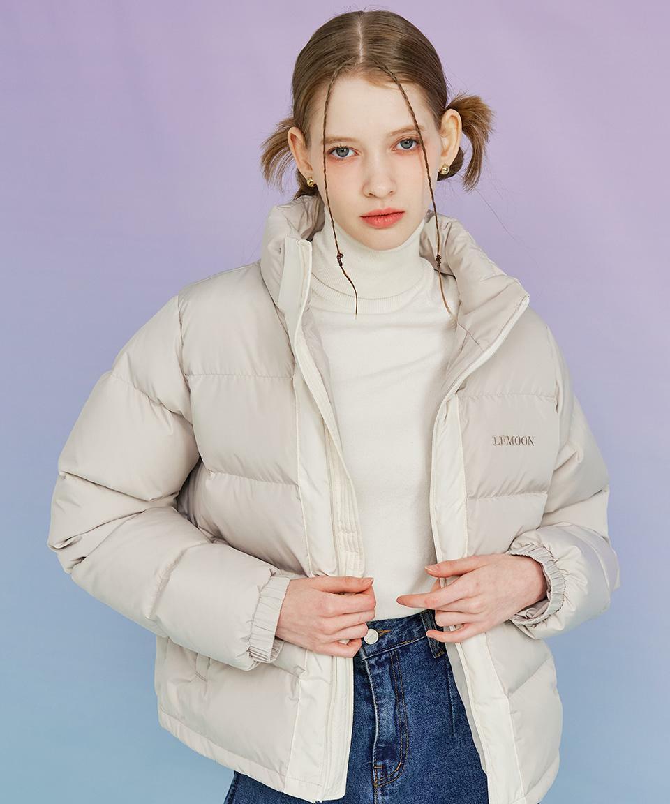 Two Tone Line Duck Down Padding ( Light Grey ) - 하고