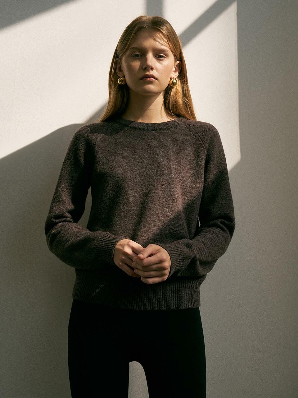 Wool Round Neck Knit - 하고(HAGO)