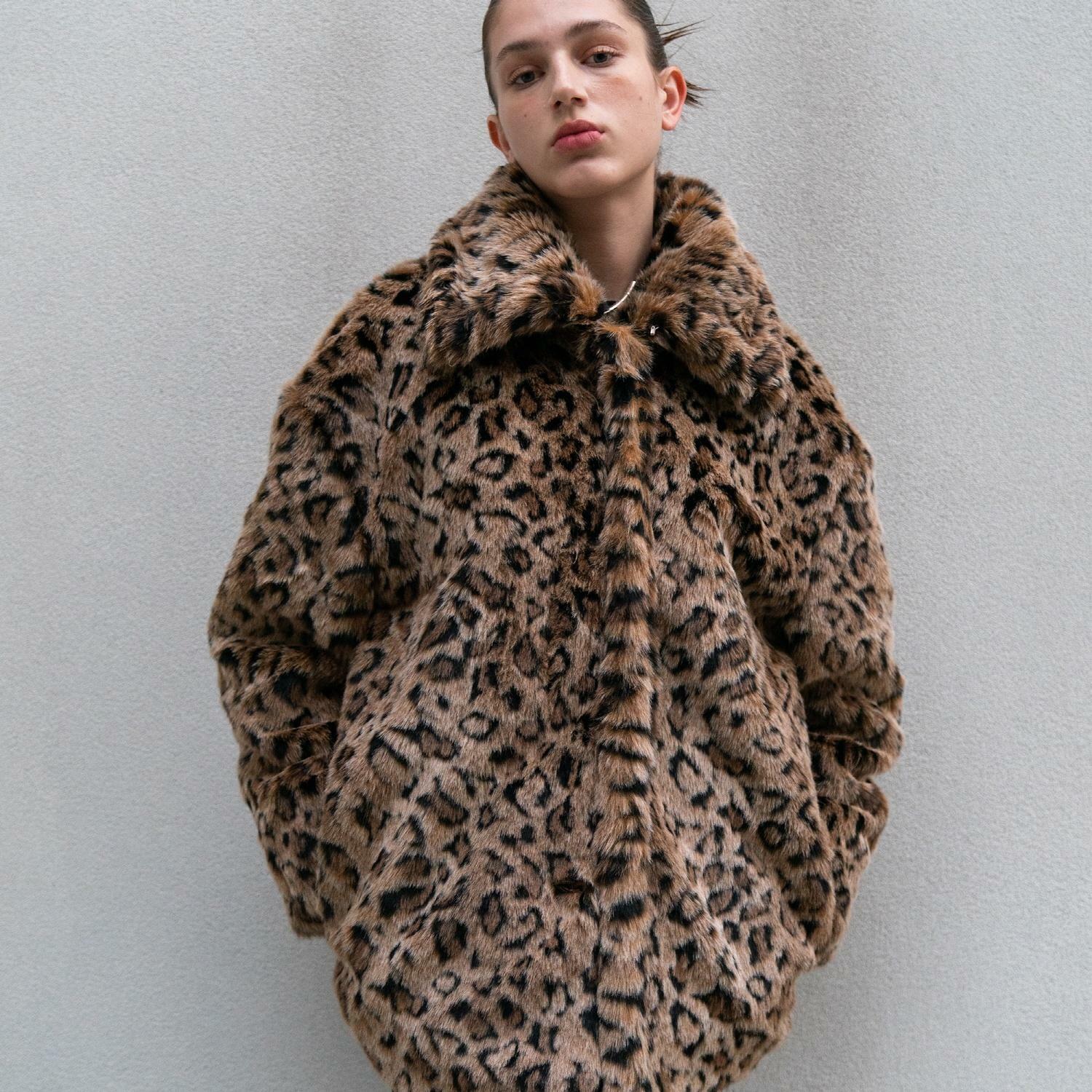 Leopard Fake Fur Jacket - HAGO(하고)