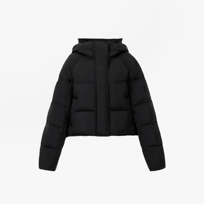 duck down hood crop padding - HAGO(하고)