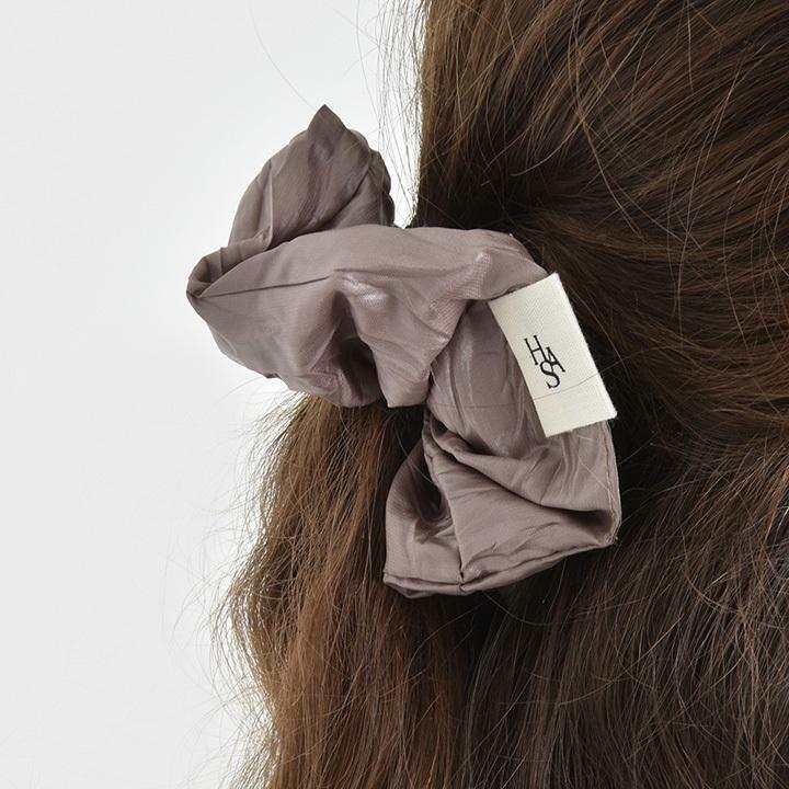 HB041 Leather texture scrunchie - HAGO(하고)