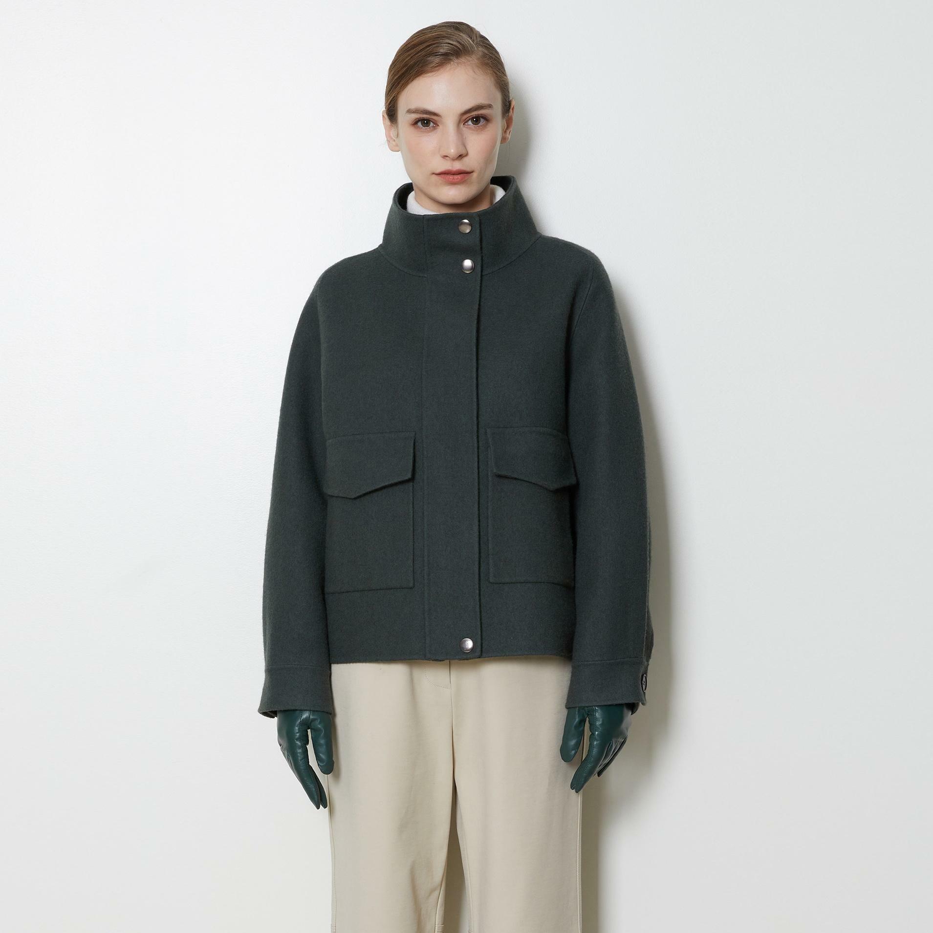 high-neck hand coat - HAGO(하고)