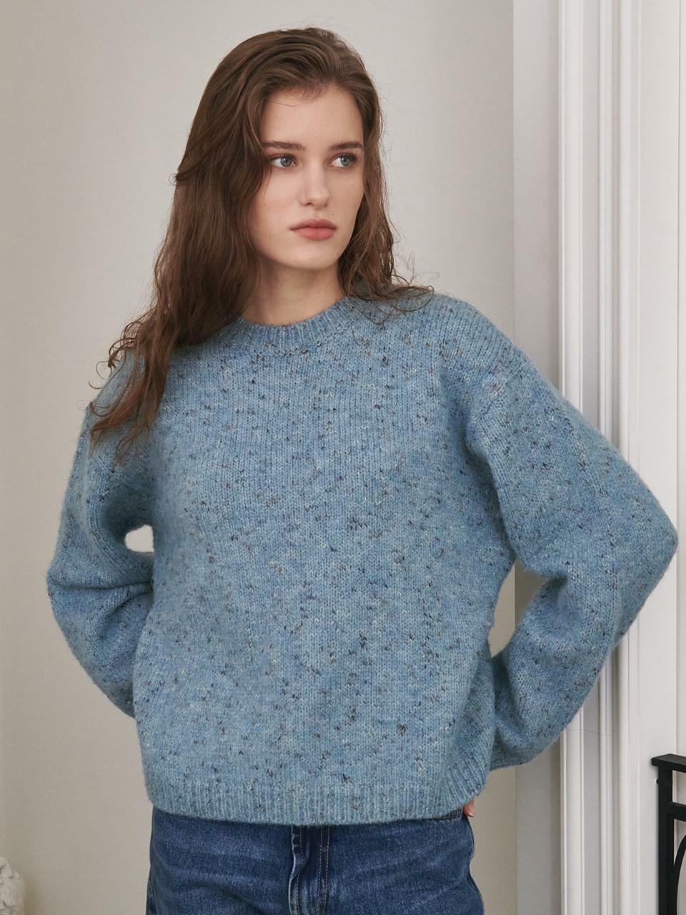 Recycle Wool Pullover Knit - Mint - HAGO(하고)