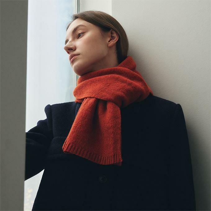 Basic wool knit muffler - 7color - HAGO(하고)