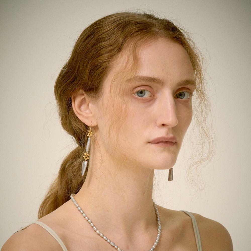 Grey Pearl Earring - HAGO(하고)