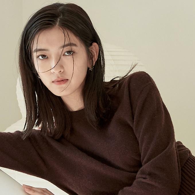 Basic R-neck Pullover Knit (Brown) - 하고(HAGO)