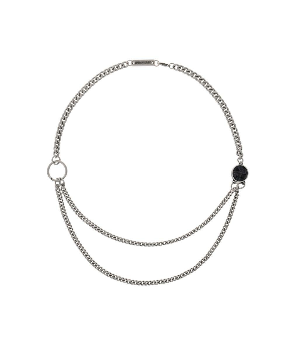 LAYERED TWO RING NECKLACE - HAGO(하고)