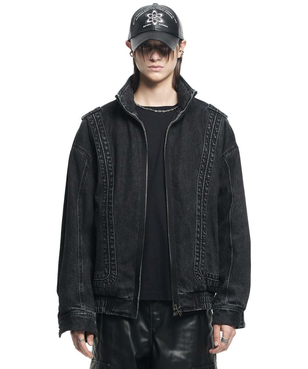 INSIDE VOA QUILTED DENIM PADDING BLACK - HAGO(하고)